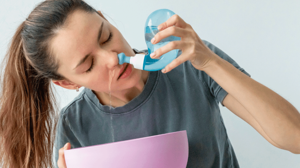 Beneficios del lavado nasal con solución salina